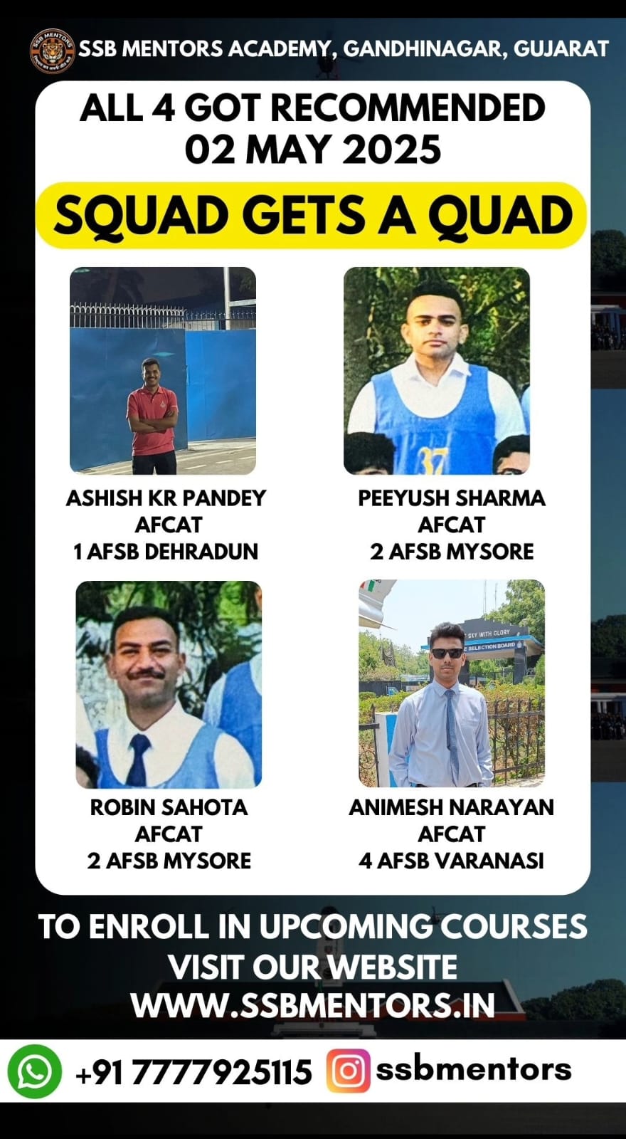 SSB Mentors Gandhinagar | Best SSB Coaching in Gandhinagar